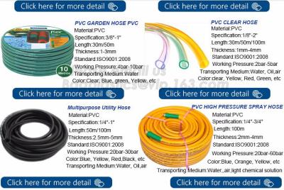 China Transparent PVC Spiral Pipe Hose with Spring Steel Wire Reinforcement 1 inch for sale