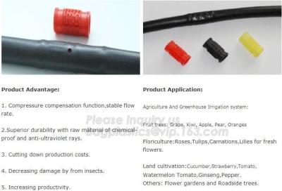 China PE Drip Irrigation Pipe with Inner Flat Dripper 16mm for Agricultural Watering for sale