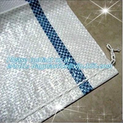 China PP Woven Bag 50kg for Rice Grain Flour Fertilizer Custom Size 56x100cm for sale