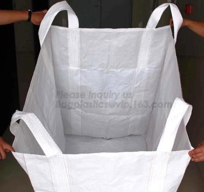 China PP Woven FIBC Bulk Bag 1.5 Ton Capacity Food Grade Super Sack for Grain Wheat Flour for sale