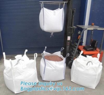 China 2000kg PP Woven Jumbo Bag FIBC Bulk Bag with 5:1 Safety Ratio for Industrial Storage for sale