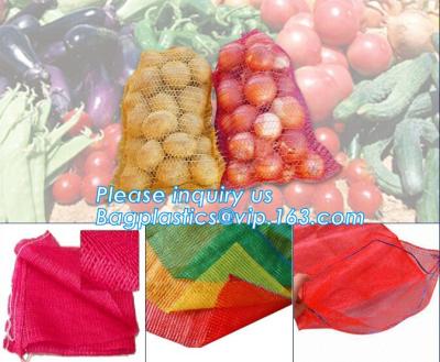 China 50kg PE Raschel Leno Mesh Bag for Firewood Vegetables Potatoes Onions Durable Ventilated Packaging for sale