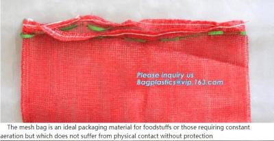 China Plastic Raschel Mesh Net Bag in Roll for Automatic Packing PE 30x60cm 8x8 Mesh for sale