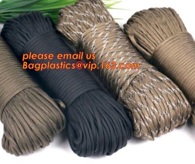 China Military Standard Braided Static Rope 30-50m Polyester Safety Rope for Air Cargo Restraint for sale