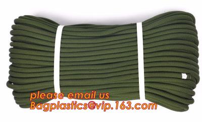 China Braided Polyester Emergency Escape Rope 30-50m Safety Climbing Rope 25KN Strength for sale
