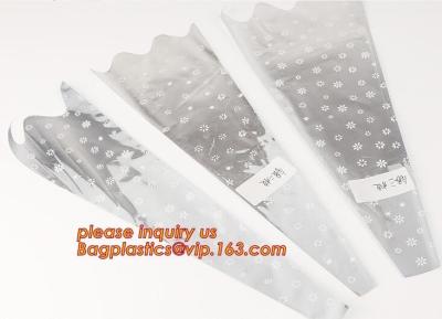 China Customizable Plastic Flower Bouquet Sleeves for Wrapping Flowers 30,000pcs MOQ for sale