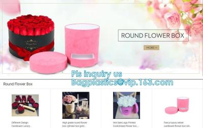 China Custom Cardboard Gift Box with Ribbon Bow 1200g Paper for Wedding Flowers for sale