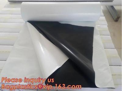 China Hydroponic Agriculture PE Film 0.1mm to 0.25mm White Black Opaque Polyethylene Mulch for sale