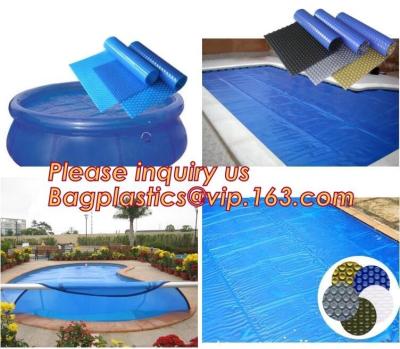 China Economical Outdoor Bubble Solar Pool Cover 12mm 15mm Polyethylene Swimming Pool Blanket for sale