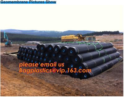 China HDPE Smooth Geomembrane Liner for Fish Farm Pond 0.75mm to 3mm Thickness for sale
