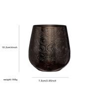 China 304 Stainless Steel Egg Shape Wine Glass 7.5x10.2cm Unbreakable Portable Tumbler for sale