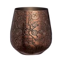 China Egg Shape Stainless Steel Stemless Wine Glass 18/8 7.5x10.2cm Unbreakable Portable Tumbler for sale