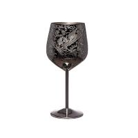 China 18oz Unbreakable Stainless Steel Stemmed Wine Glass Shatterproof Metal Goblet 7.3x21.6cm for sale