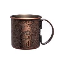 China Etched Stainless Steel Copper Mug 12oz Unbreakable Travel Cup for Bar Party for sale