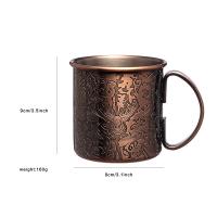China 18/8 Stainless Steel Wine Mug Copper Plated 400ml for Party Entertainment for sale