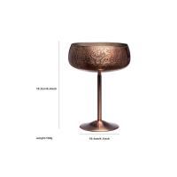 China SS304 Stainless Steel Martini Glass 14oz Antique Brushed Copper Coupe for Cocktails for sale