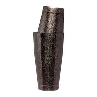 China Stainless Steel 304 Black Plated Etching Boston Cocktail Shaker 750ml Bar Tool for sale