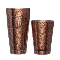 China Stainless Steel 304 Baroque Boston Cocktail Shaker 750ml Unbreakable for sale