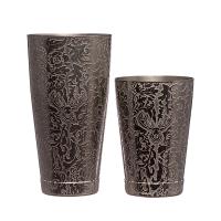 China Stainless Steel Boston Cocktail Shaker Set 750ml Baroque Bartending Tool for sale