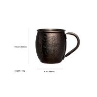 China Stainless Steel Moscow Mule Mug 18oz Stag Style Insulated Copper Effect Coffee Tumbler for sale