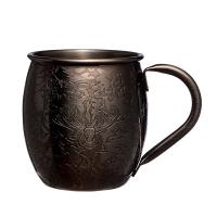 China Stainless Steel Moscow Mule Mug 18oz Stag Style Insulated Copper Effect Coffee Tumbler for sale