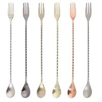 China Stainless Steel 304 Bar Spoon 12 Inch Cocktail Mixing Spoon for Bartending for sale