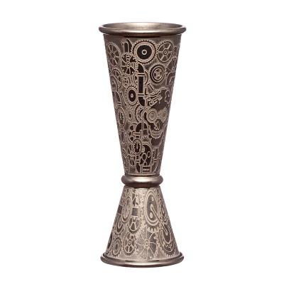 China Professional Heavy Duty 304 Stainless Steel Cocktail Jigger 1oz 2oz Japanese Style for sale