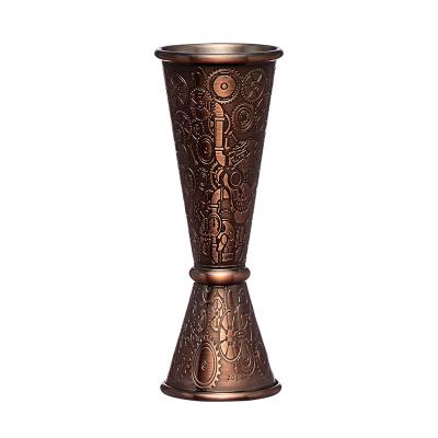 China Premium Stainless Steel Japanese Bar Jigger 1oz 2oz with 3 Interior Measurements for sale