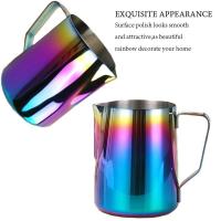 China Customized 304 Stainless Steel Milk Frothing Pitcher 350ml Cappuccino Latte Art Jug for sale