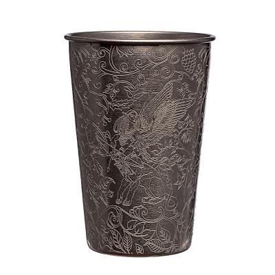 China Stainless Steel Wine Cup 20PCS Rolled Edge Design for Bar Home Outdoor Camping for sale