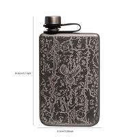 China Portable 7oz Stainless Steel 304 Hip Flask for Liquor Spirits Wine Leakproof for sale