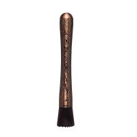 China 8 Inch Copper Plated Stainless Steel Cocktail Muddler Steampunk Pattern Bar Tool for sale