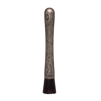 China 8 Inch Stainless Steel Cocktail Muddler Set Steampunk Vintage Bar Tool for Crushing Ice for sale