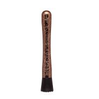 China Fairy Castle Etched Copper Plated Stainless Steel 304 Cocktail Muddler 20.5cm Bar Tool for sale