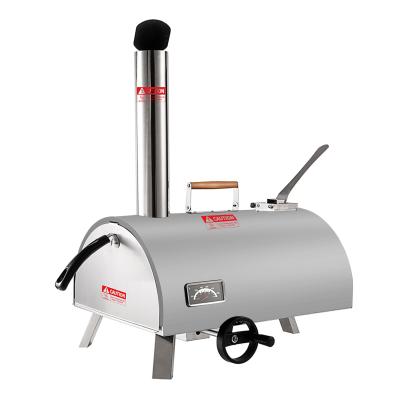China Semi-Automatic Rotating Stainless Steel Pizza Oven 54.5cm Foldable Legs for sale