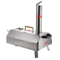 China Semi-Automatic Manual Rotatable Pizza Oven Portable Wood Fired 54.5x38x18.5cm for sale