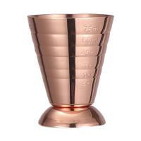 China 18/8 Stainless Steel Bar Jigger 1oz 2oz Dual Sided Cocktail Measure Cup for sale