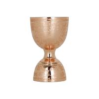 China Copper Plated Stainless Steel Barware Bell Jigger Measurements Etch Design for sale