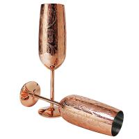 China 200ml Stainless Steel Etched Champagne Flutes Unbreakable Party Glass 304 for sale