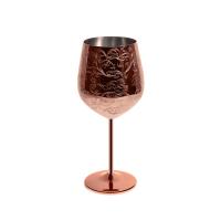 China Etched 304 Stainless Steel Wine Goblets Copper Plated 200ml Food Grade for sale