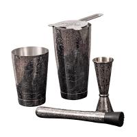 China Stainless Steel Cocktail Shaker Set 18/8 28oz Mixology Bar Tool Kit for sale