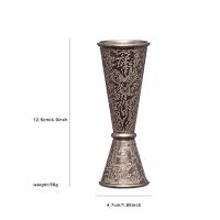 China 5 Piece Stainless Steel Cocktail Shaker Set 28oz 18oz Professional Mixology Bar Tools for sale