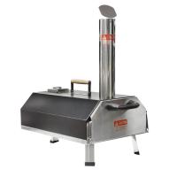 China Automatic Rotating Wood Pellet Fired Outdoor Pizza Oven 12 Inch Stone Baked Portable Camping for sale