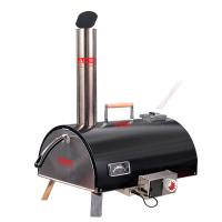 China Semicircular Wood Pellet Pizza Oven 12 Inch Stone Automatic Rotatable Outdoor for sale