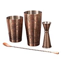 China SS304 Stainless Steel 28oz 18oz Boston Cocktail Shaker Set Bartending Kit for sale
