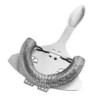 China Silver Stainless Steel Bar Strainer Bartender Tool For Cocktail Shaker for sale