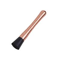 China Stainless Steel Copper Cocktail Muddler 8 Inch Old Fashioned Bar Tool for sale