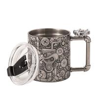 China Stainless Steel 304 Insulated Coffee Mug 12oz 14oz BPA Free Gyro Handle for sale