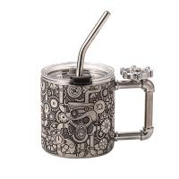 China Stainless Steel Double Wall Vacuum Insulated Coffee Mug 12oz 14oz Unbreakable Gyro Handle for sale