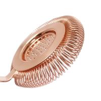 China 18/8 Stainless Steel 304 Copper Plated Bar Strainer 100PCS MOQ for Bartending for sale